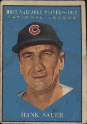 1961 Topps #481 Hank Sauer - Chicago Cubs | eBay