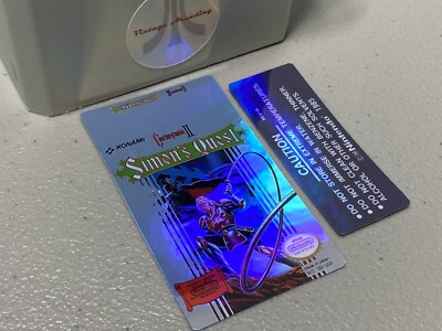 Castlevania II Simons Quest Holographic (NES Nintendo) Replacement ...
