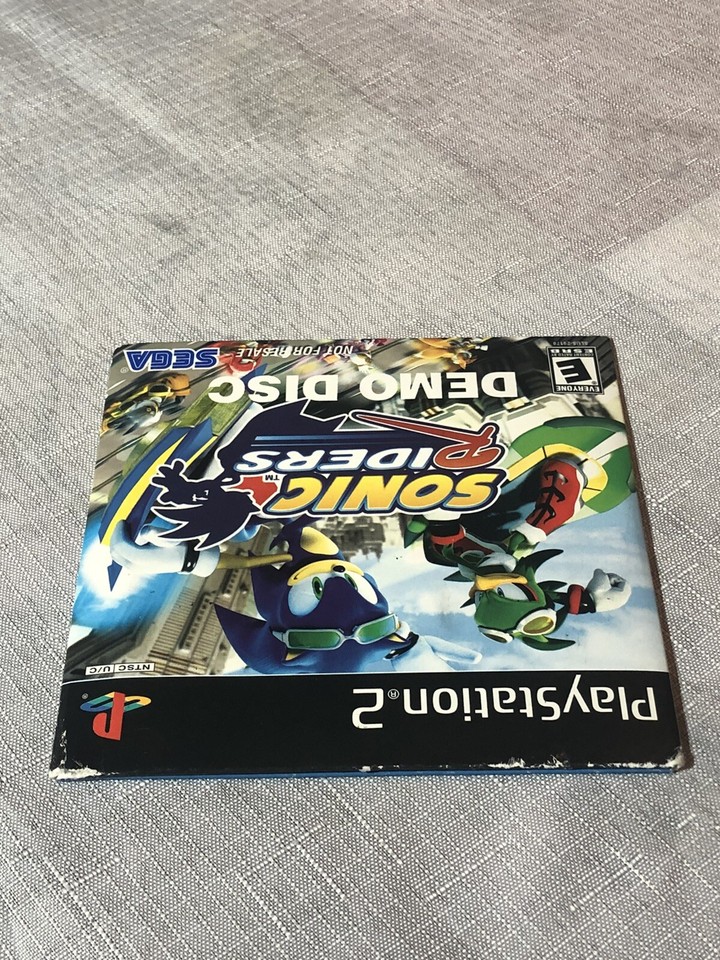 Playstation 2 PS2 Sonic Riders Demo Game disc + Original Slip Case ...