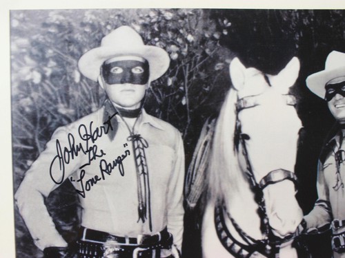 LOT of TWO JOHN HART (1917-2009) (LONE RANGER~WESTERNS) AUTOGRAPH 11 x ...