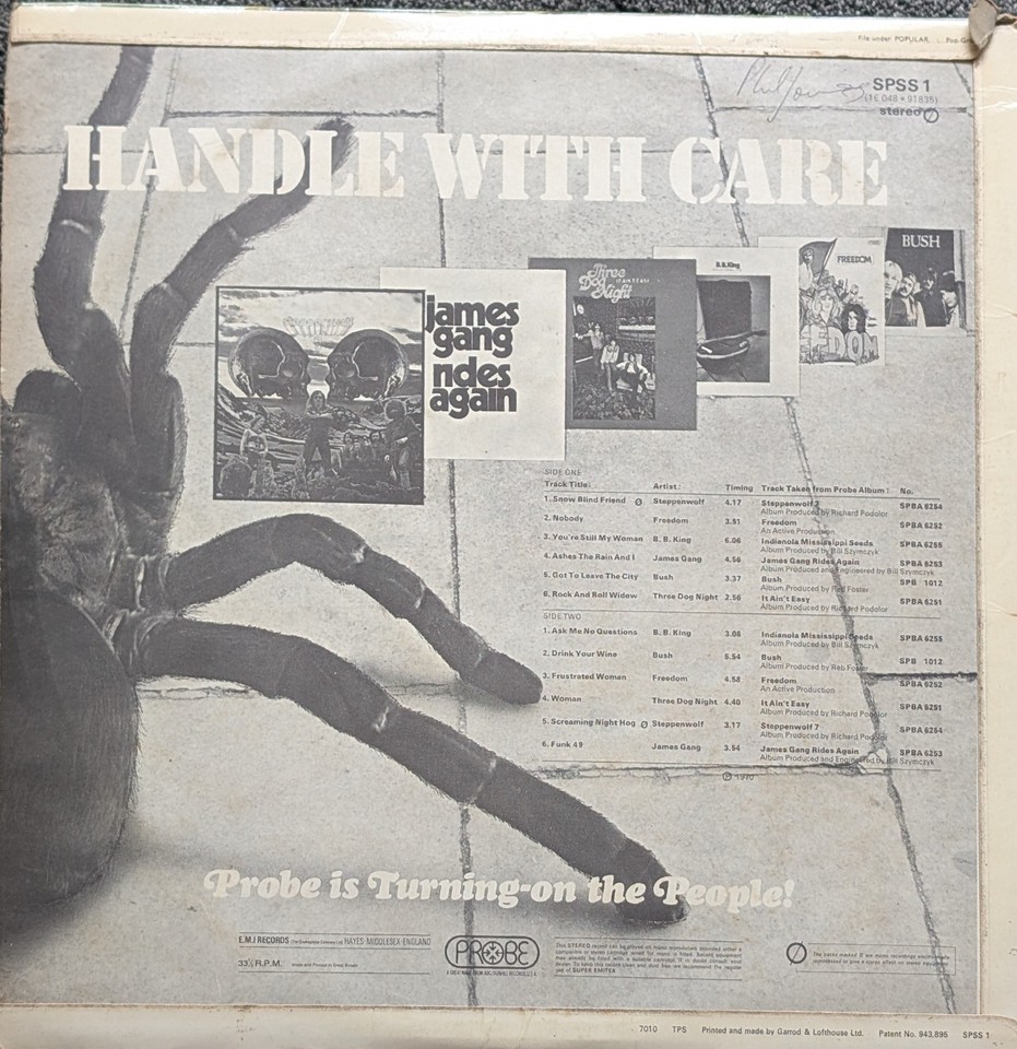 Handle With Care. Probe Records Sampler Vinyl Album | eBay