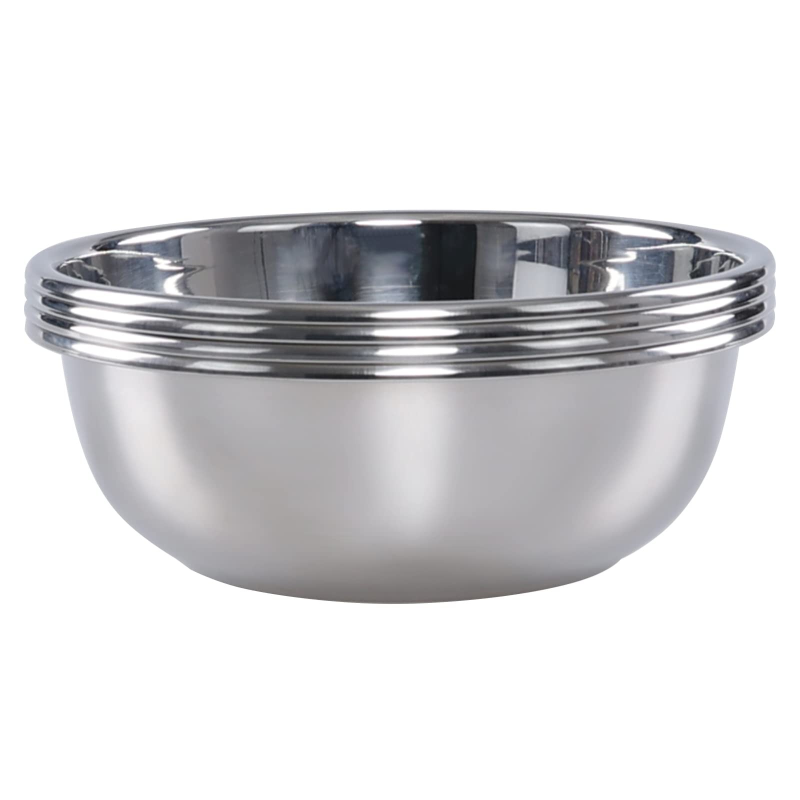 Stainless Steel Bowls Set of 4, Metal Mixing Bowls Set Prep Bowl | eBay