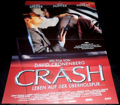 1996 Crash ORIGINAL German 1sh A1 POSTER David Cronenberg J.G. Ballard ...