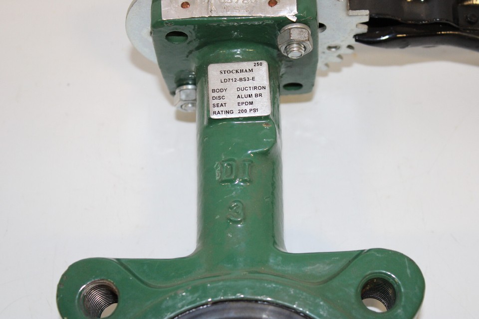 3" STOCKHAM LD-712-BS3-E 200# BFV DIXBR LUG TYPE EPDM SEAT LATCH LOCK ...