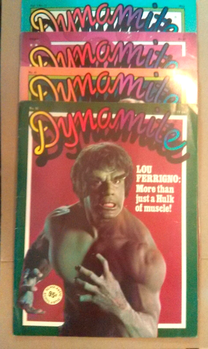 1970's DYNAMITE MAGAZINE #41 48 49 50 52 59 60 62 Hardy Boys, Hulk ...
