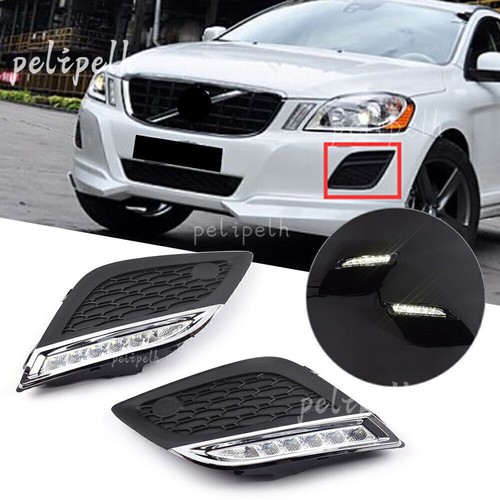 Pair Car LED Daytime Running Lights Fog Lamp DRL Fits Volvo XC60 2011 ...