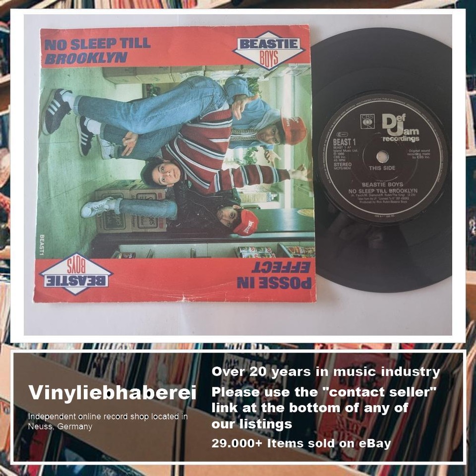 Beastie Boys - No Sleep Till Brooklyn / Posse In Effect 7'' Vinyl UK | eBay