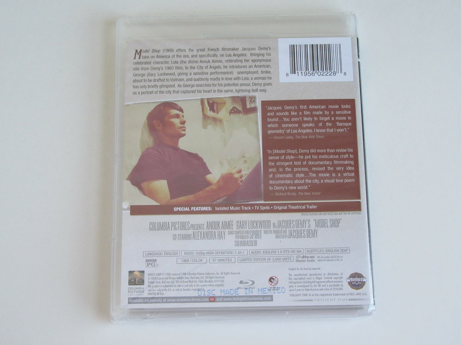 MODEL SHOP (Blu-Ray) Jacques Demy, Anouk Aimee TWILIGHT TIME Limited Ed ...