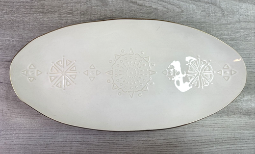 Prima Design Oval Serving Platter Geometric Designs 14.5" X 7" | eBay