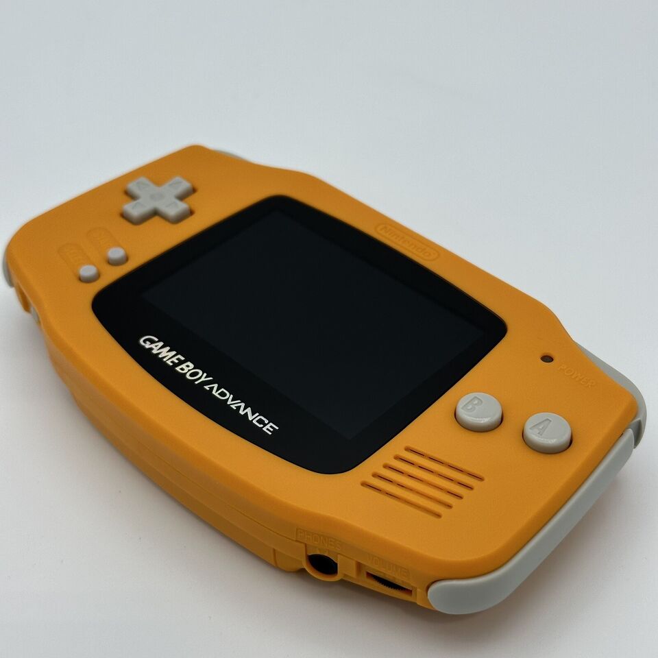 Nintendo Game Boy Advance GBA iPS Laminated Backlit LCD Console Orange ...