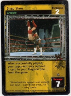 WWE: Snap Slam [Played] card type Grapple Raw Deal Wrestling WWF | eBay