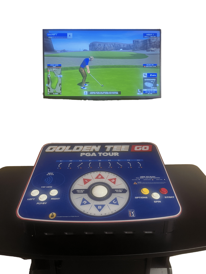 Golden Tee Go Unit With Added Quality Pedestal Stand Brand New With ...