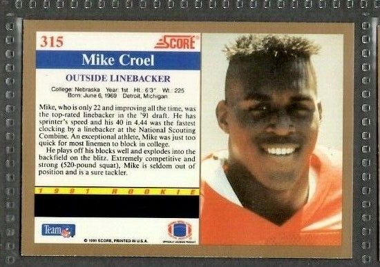 1993 Upper Deck Football Card #381 Leonard Russell Patriots Signed ...