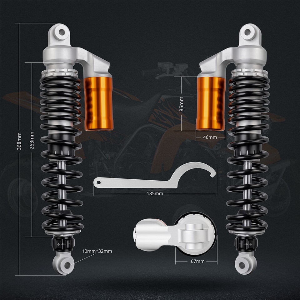 For 1987-2006 Yamaha Banshee 350 YFZ350 Stage 4 Front Air Shocks ...