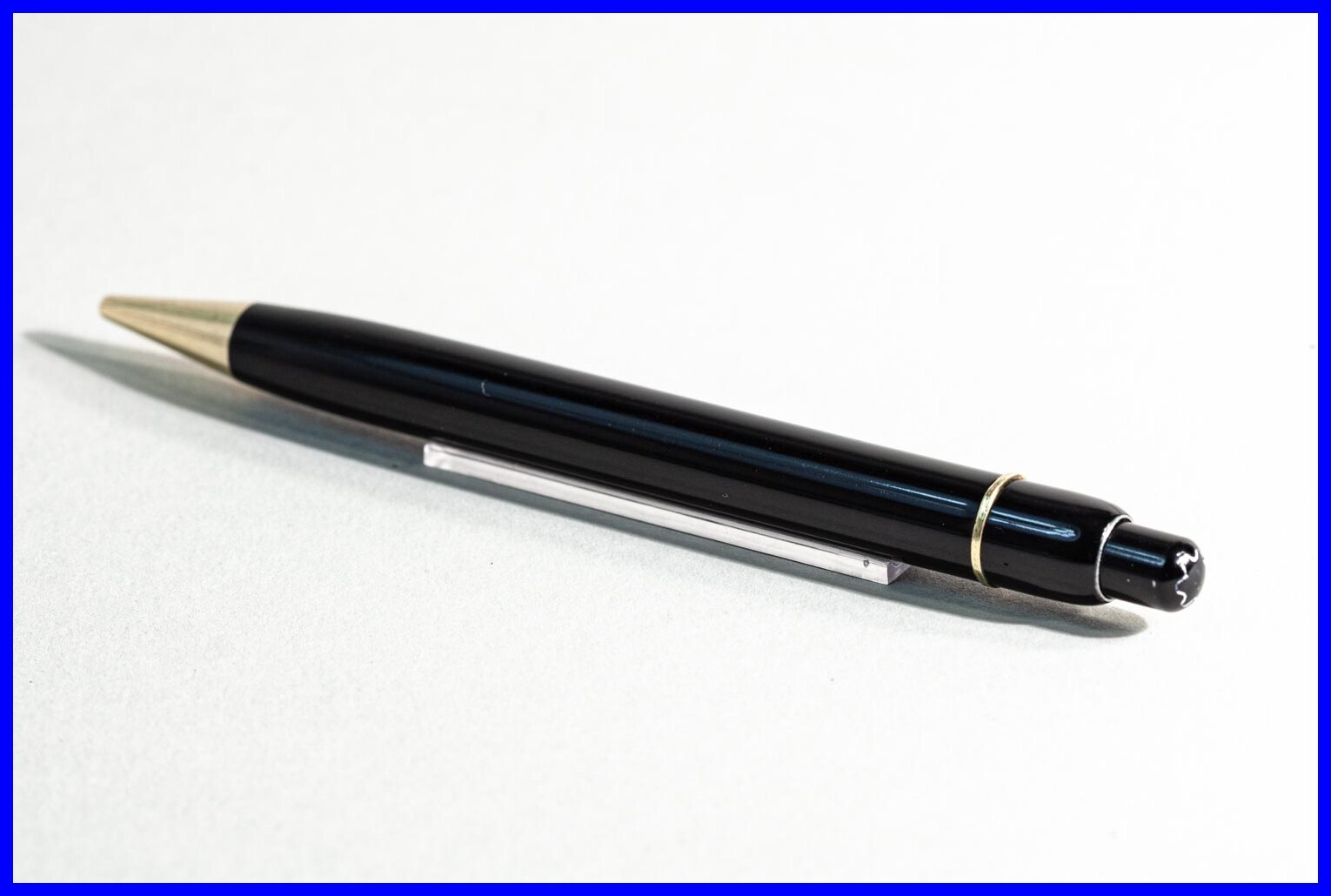 1950s Black Celluloide Montblanc Pencil PIX 72 w star & clip ring - f 1 ...