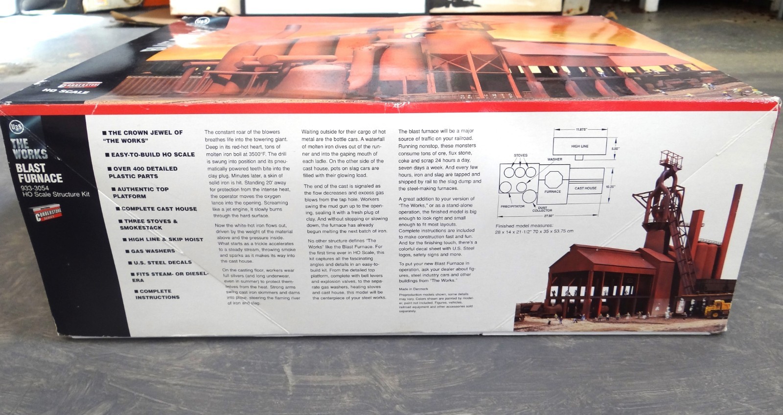 WALTHERS 933-3054 THE WORKS BLAST FURNACE MODEL KIT HO Scale ...