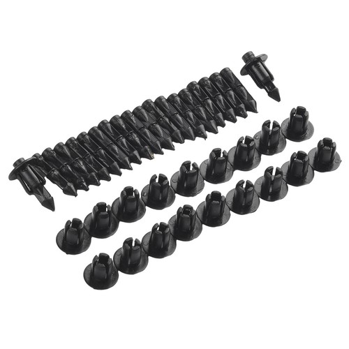 Panel Fastener Clips Trim Kits Parts Plastic Rivet 20pcs Bike Car ...