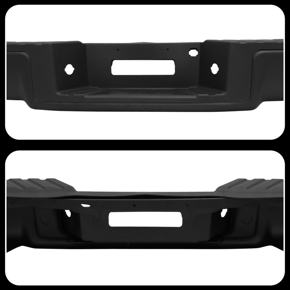 Black Rear Step Bumper Assembly For 2006-2008 Ford F150 F250 W/o Sensor ...