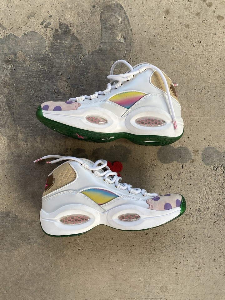 Reebok Junior's Iverson Question Mid X CandyLand Basketball GZ0081 ...