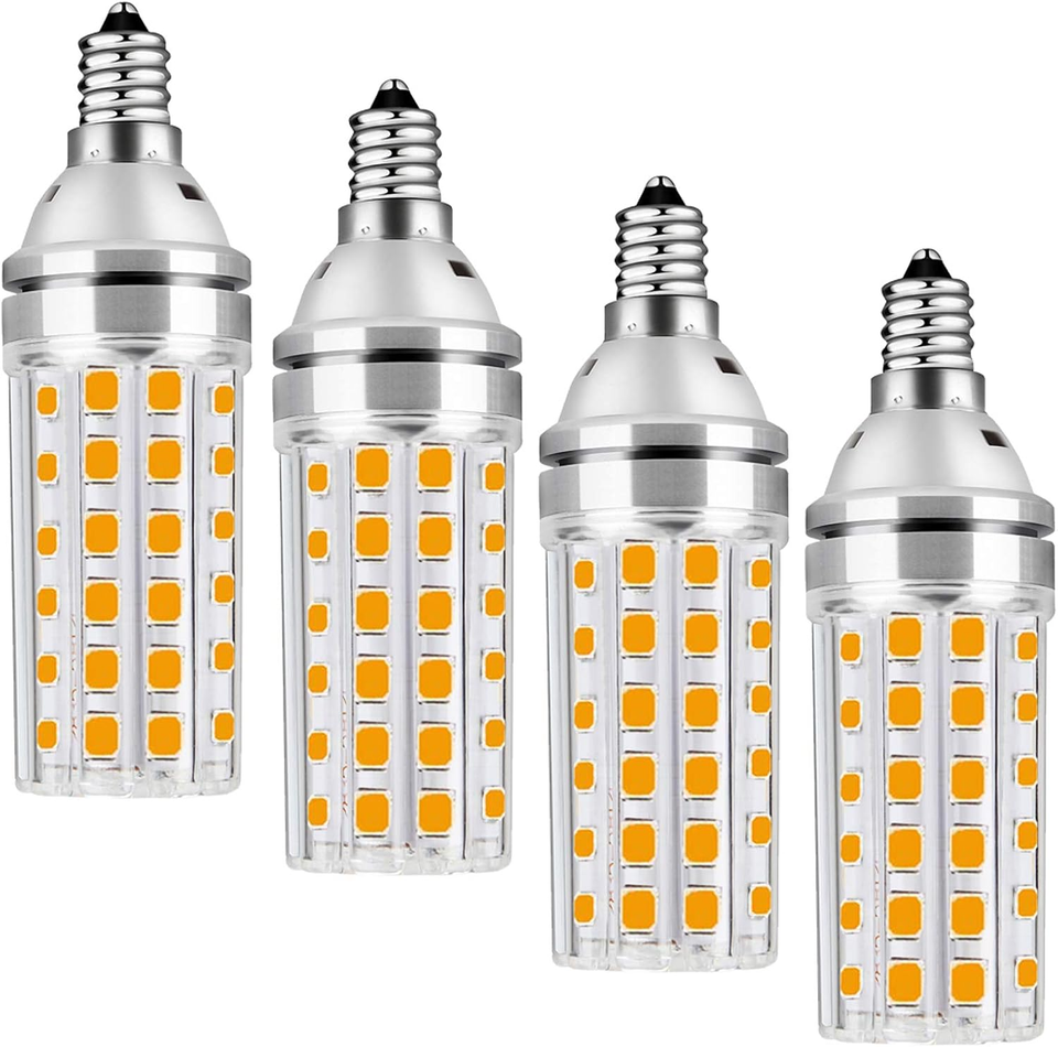 E12 Led Bulb 150 Watt Equivalent, 15W Led Candelabra Light Bulbs Warm ...