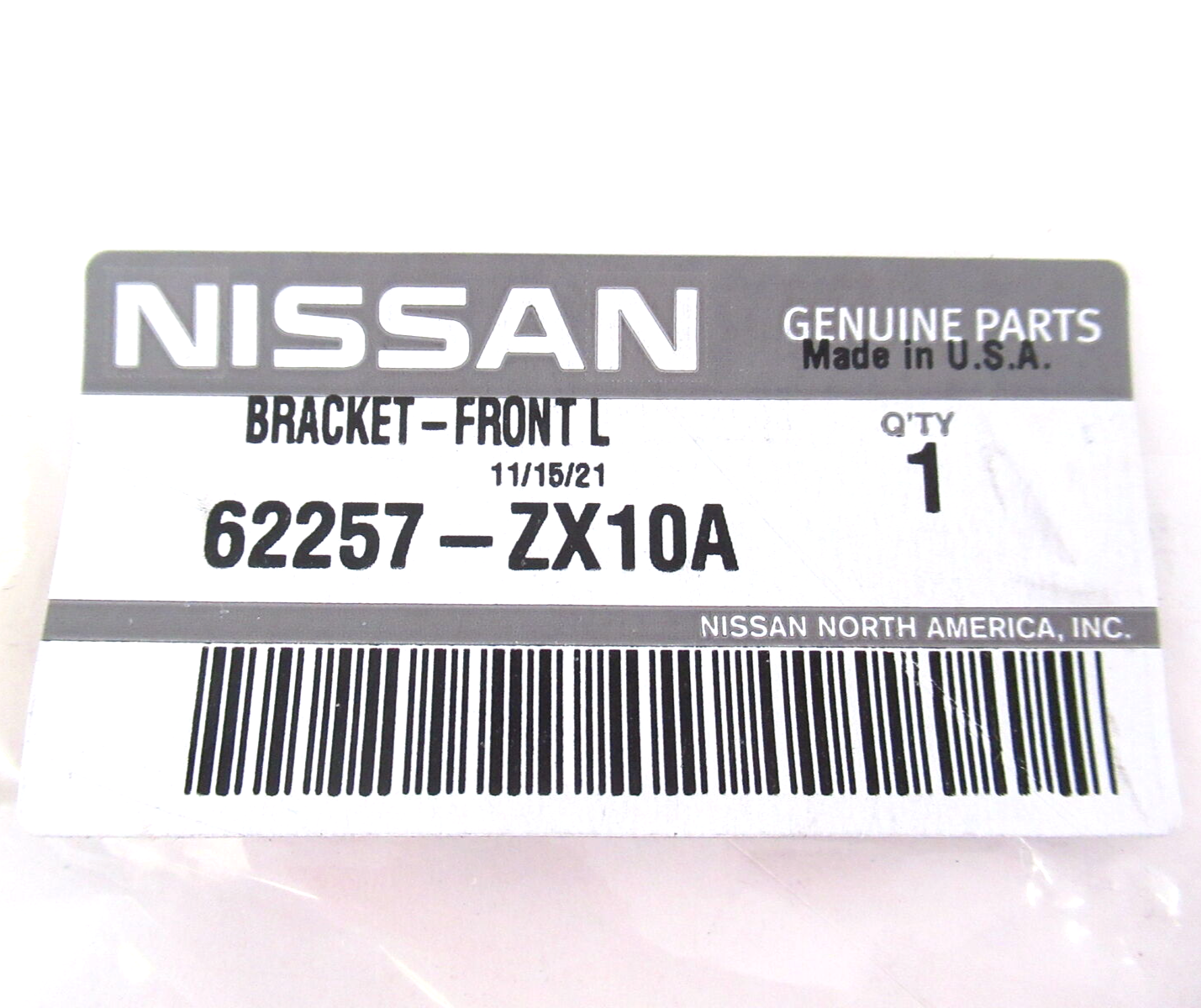 Genuine OEM Nissan 62257-ZX10A Driver LH Bumper Hole Cover Trim 2010 ...