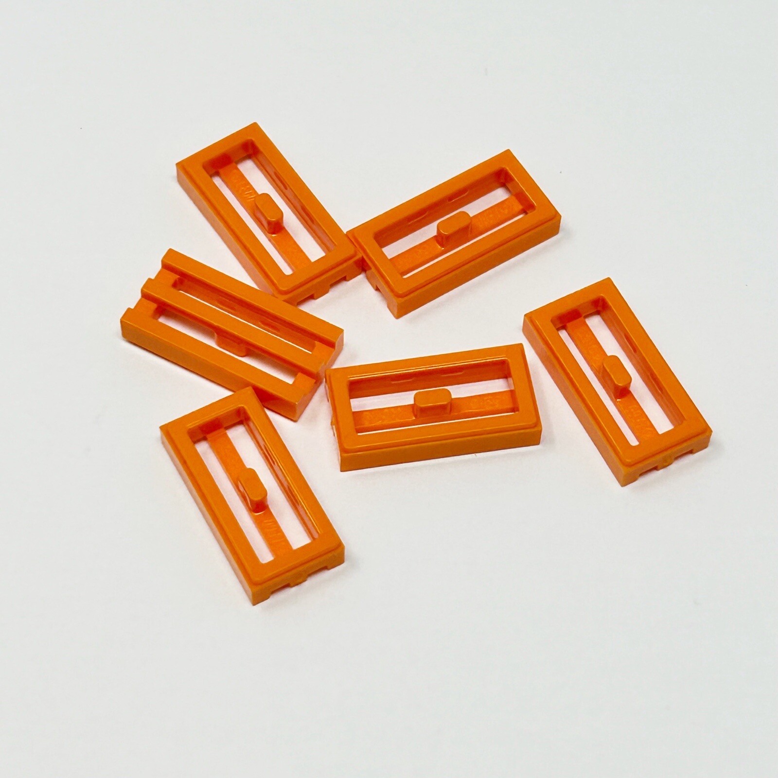 2412b LEGO Parts Tile Modified 1x2 Grille w/ Bottom Groove Lip ORANGE ...