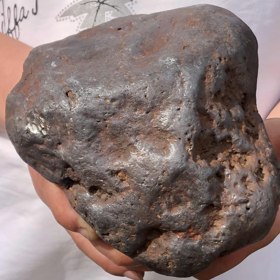 10.95lb STONY IRON H CHONDRITE METEORITE Polished Carved Space Rock ...