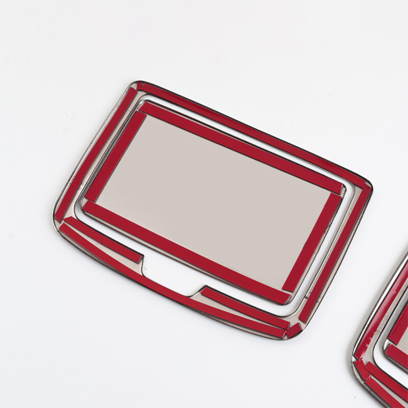 For Lexus LS500 2018-2022 Carbon Fiber Steel Rear Makeup Mirror Frame ...