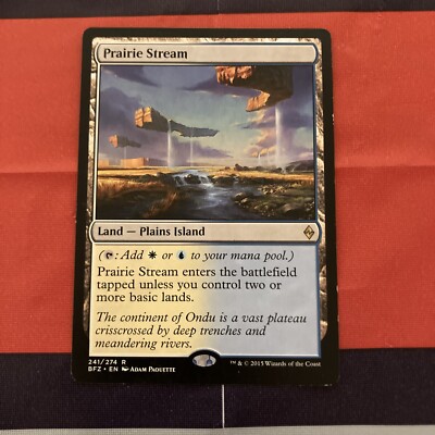 Prairie Stream Battle for Zendikar Magic The Gathering MP | eBay