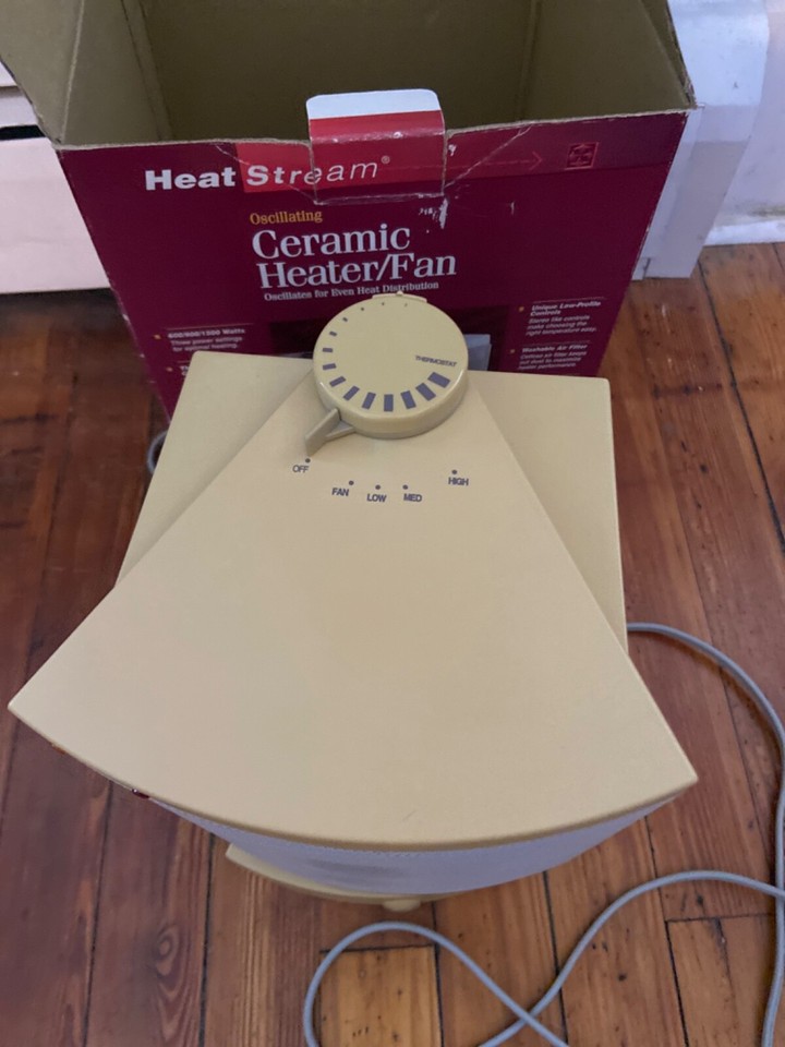 heat stream oscillating ceramic heater/fan | eBay