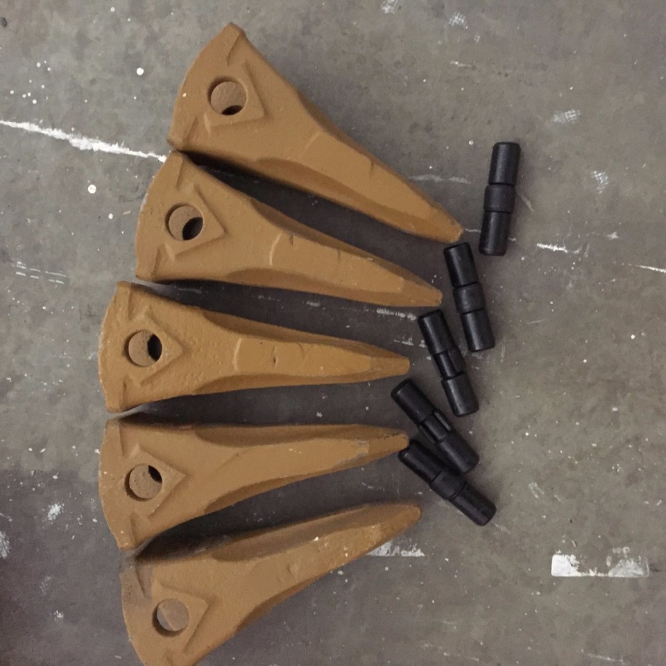 5 PCS 205-70-19570 TEETH,09244-02496 PIN FIT FOR KOMATSU PC200 PC220 ...