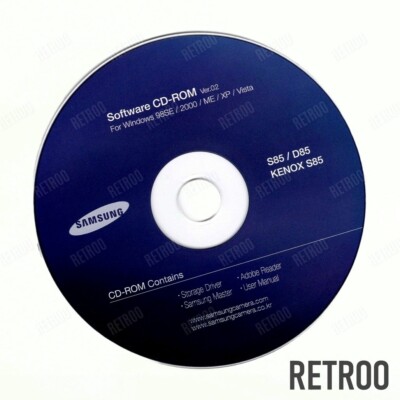 Samsung S85/D85 Software CD-ROM Ver.02 Camera Manual Driver Win. 2000 ...