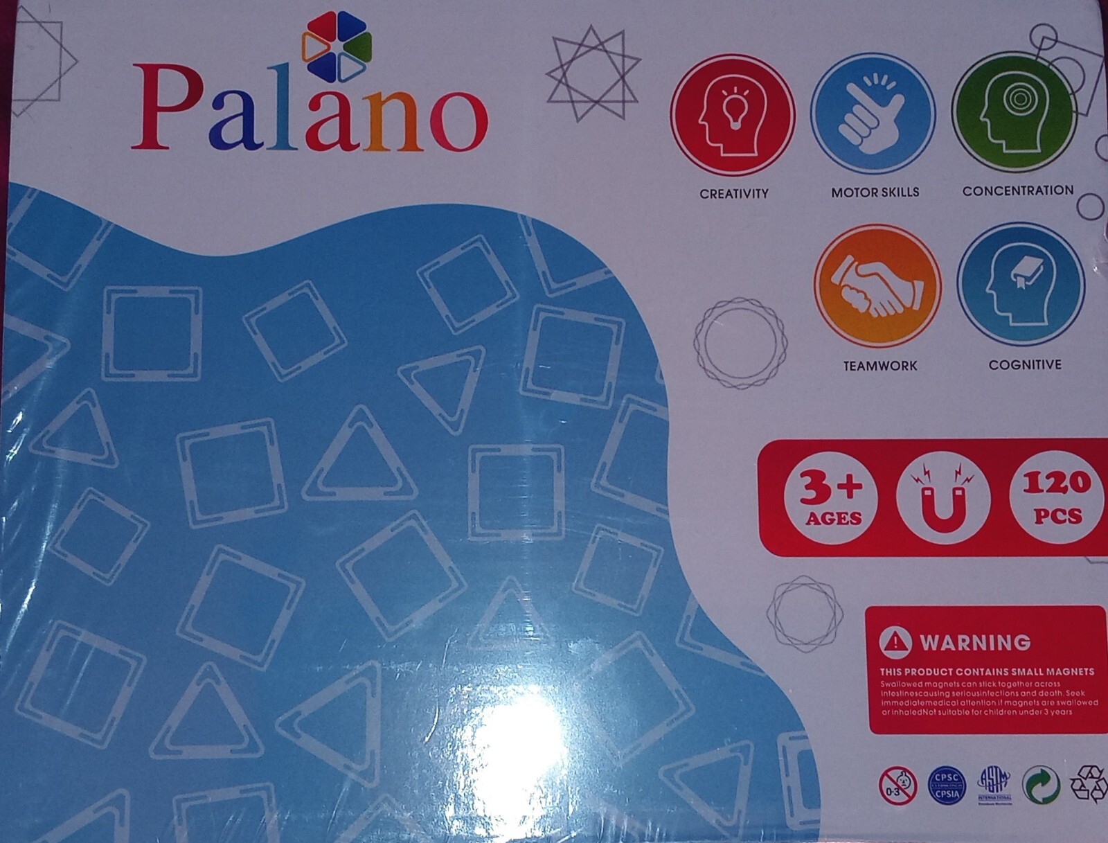 Palano Magnetic Tiles,Star Magnetic Building Blocks Toy for Ages 3 ...