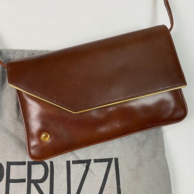 Vtg Peruzzi Handbag Women Convertible Clutch Purse Shoulder Bag MCM ...