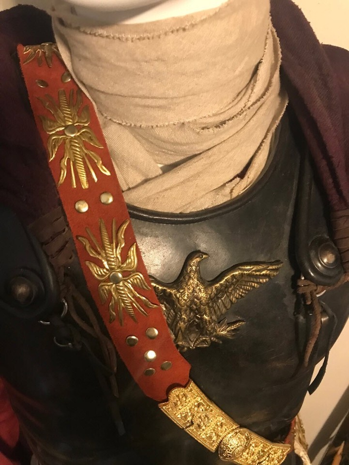 Caesar Roman Legionary Officers Eagle Head Gladius Sword Scabbard ...