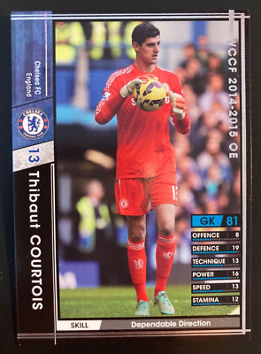 2014-15 Panini WCCF # 001 Thibaut Courtois Chelsea black soccer card | eBay