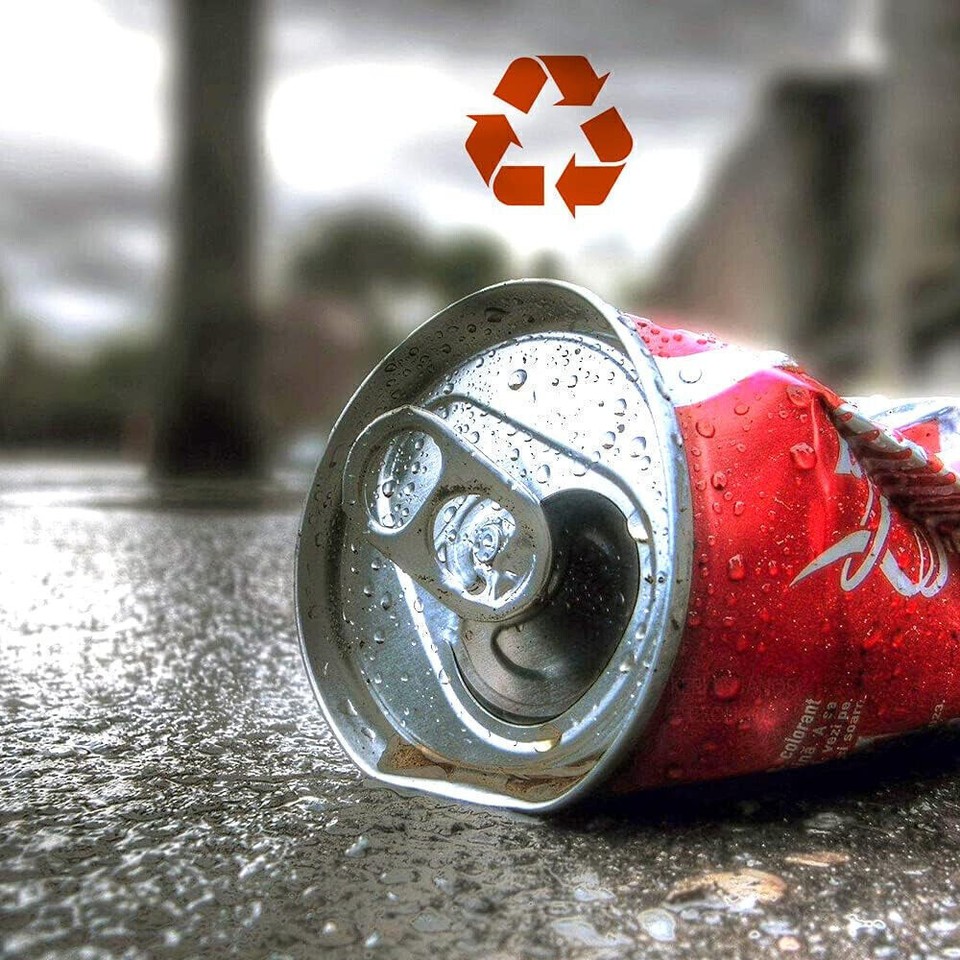 Aluminum Can Compactor White 16OZ Metal Can Crusher Heavy-Duty Wall ...