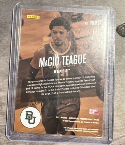 2021 Panini Prestige Macio Teague Best Shot RC Auto #PBMCT | eBay