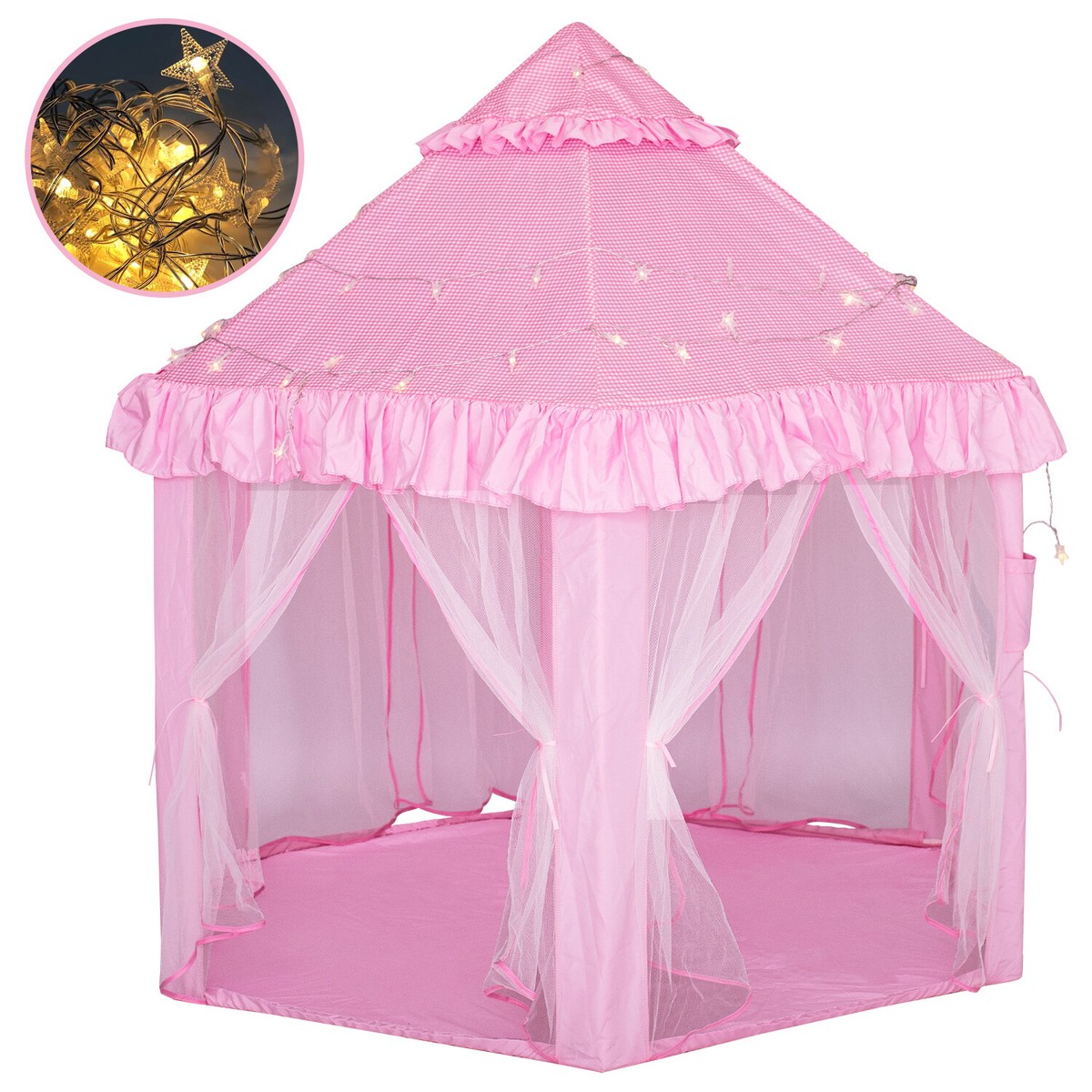 Girls Play Tent Purple Playhouse Tent, Purple Teepee, Cotton Canvas
