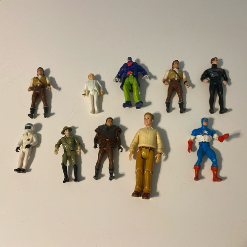 Lot Of 10 Vintage Male Hero Action Figures Play Children Toys Poseable ...