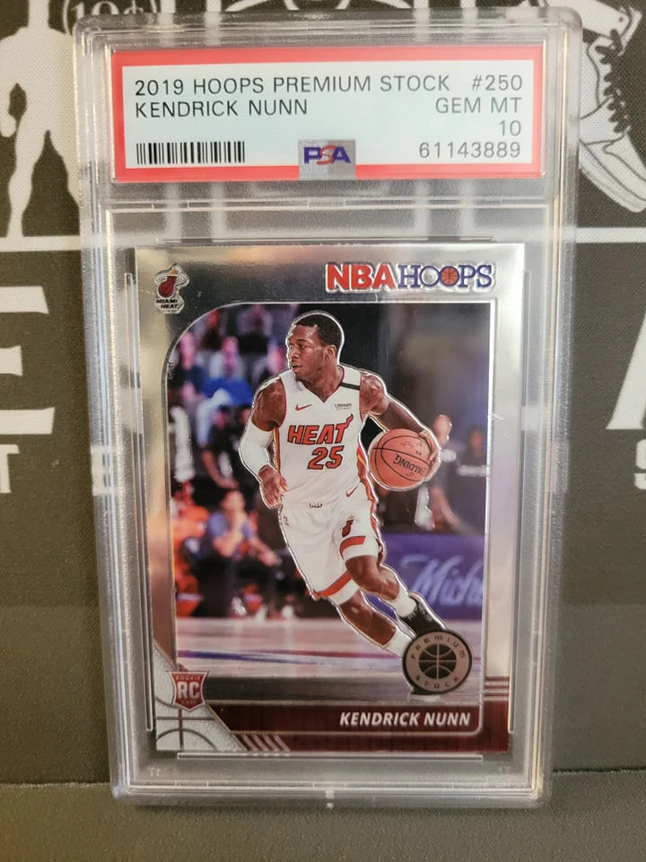 Kendrick Nunn 2019 NBA Hoops Premium Stock Rookie #250 PSA 10* GEM MT ...