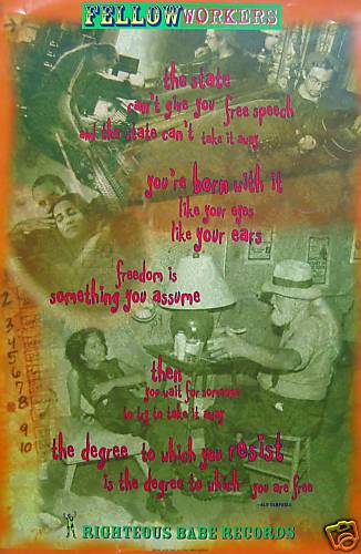 ANI DIFRANCO & UTAH PHILLIPS POSTER (F4) | eBay