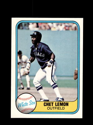 Chicago White Sox Chet Lemon #354 Fleer Baseball Near Mint or Better ...