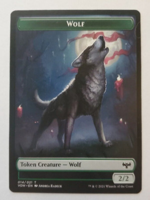 1x Wolf Token (014/021) Crimson Vow MTG Magic the Gathering NM | eBay