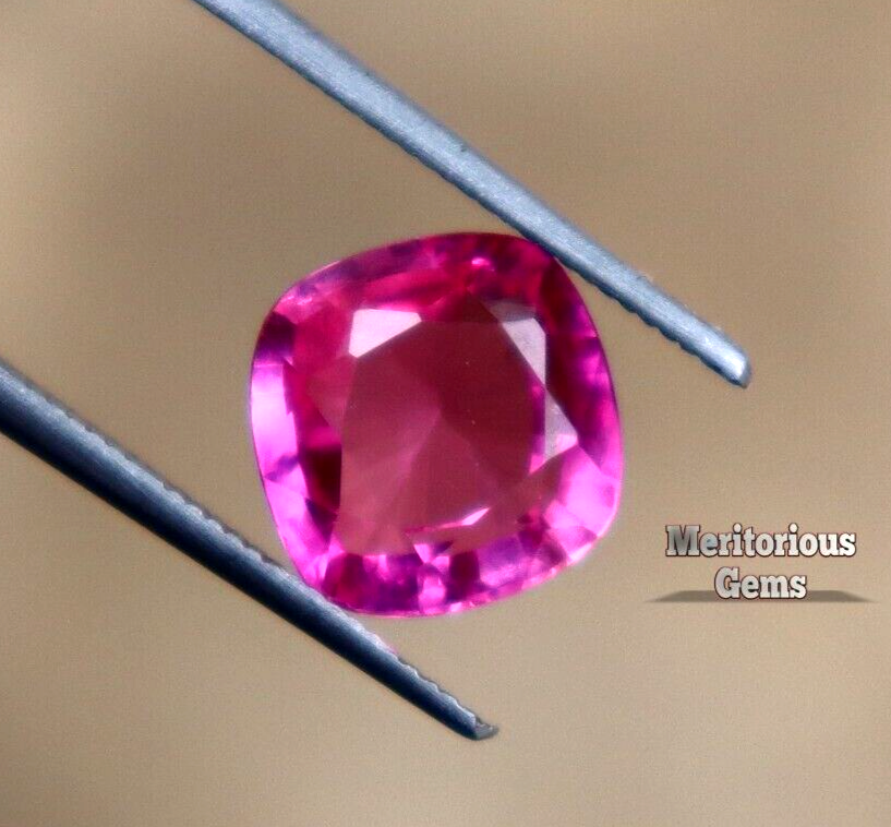 4-6 Ct Natural Pink Spinel Certified Loose Gemstone Cushion Cut Hal ...