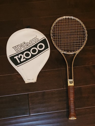 Wilson T2000 Light 4 5/8 Grip Tennis Racquet & Case - Vintage 1970s | eBay