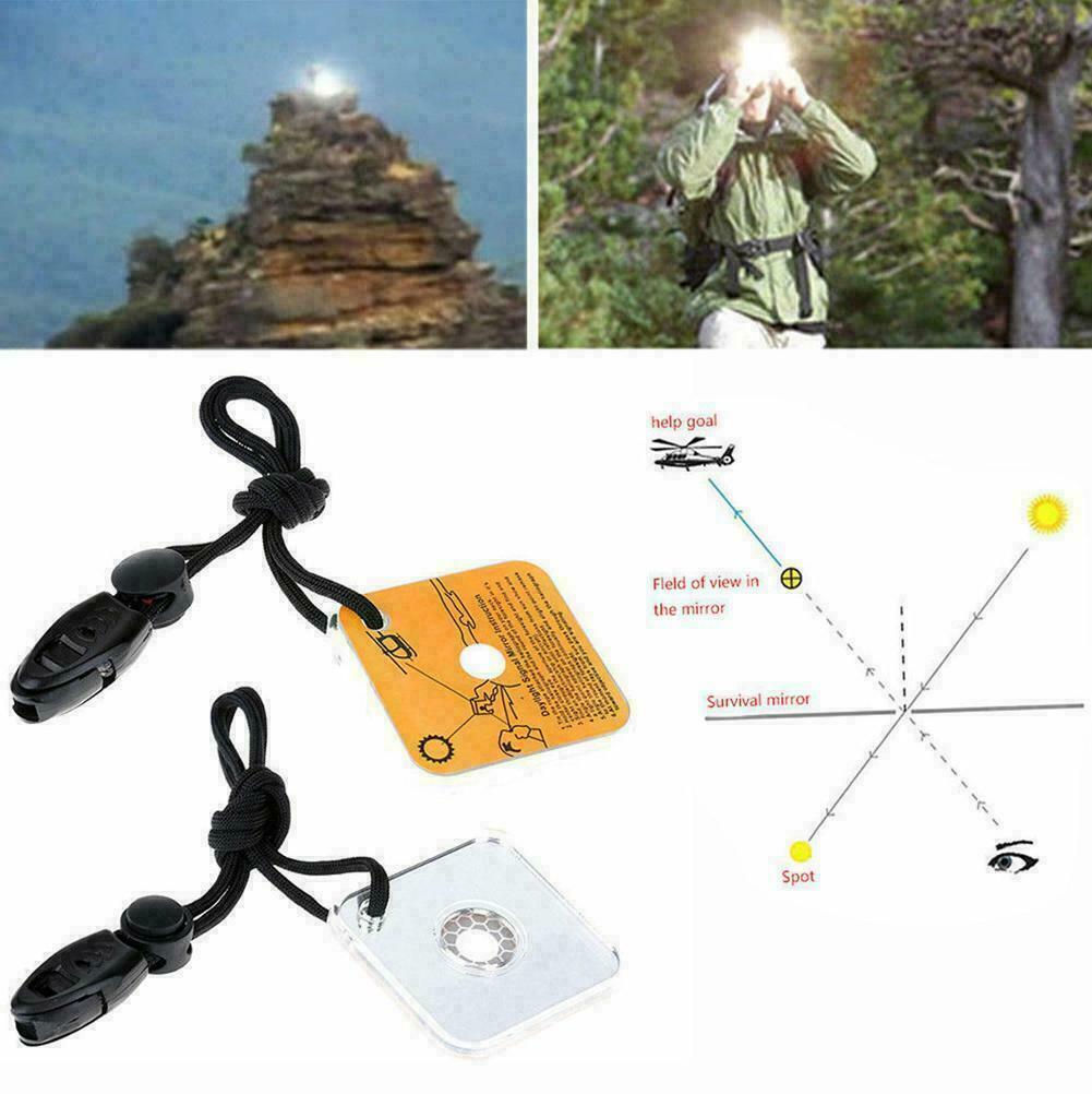 Practical Outdoor Emergency Survival Reflective Signal Mirror F9X1 ...