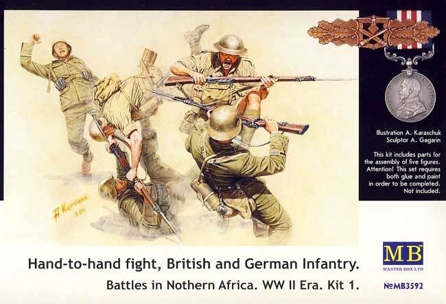 MB Masterbox - Hand-to-Hand Fight British German Infantry - 1:3 5 Model ...