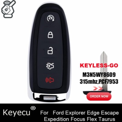Smart Prox Key fob for Ford Explorer Edge Escape Expedition Focus Flex ...