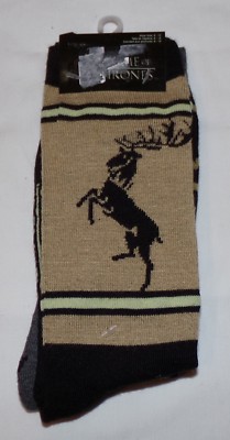 Game of Thrones New Socks Sz 6 - 12 Unisex HBO Sock 2 Pair Deer | eBay